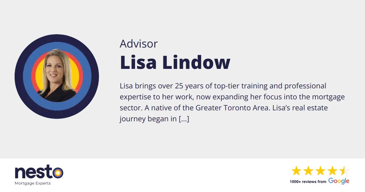 Lisa Lindow Mortgage Advisor - nesto.ca